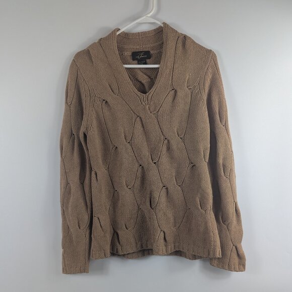 L Pure Cashmere | Sweaters | L Pure Cashmere Pullover Vneck Knit Long ...